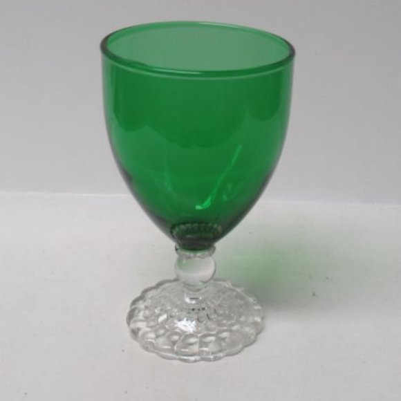 Fire King | Dining | Anchor Hocking Fire King Forest Green Bubble 4 2 ...